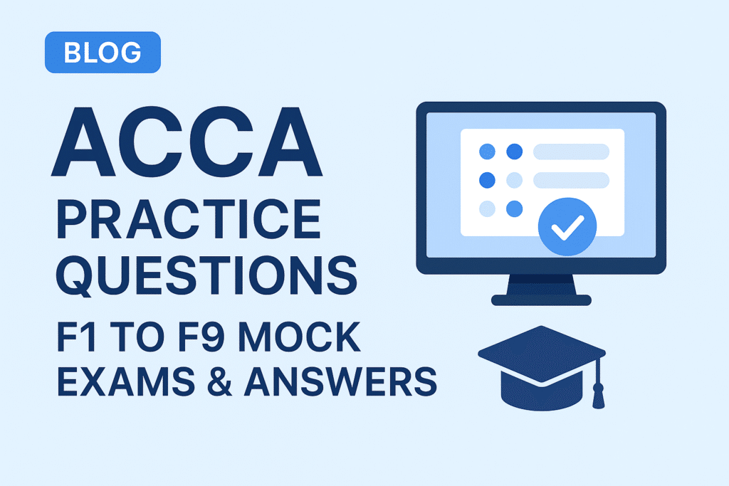 Your Guide to Pass Accounting Practice Exam F1 - F9 - Online Exam ...