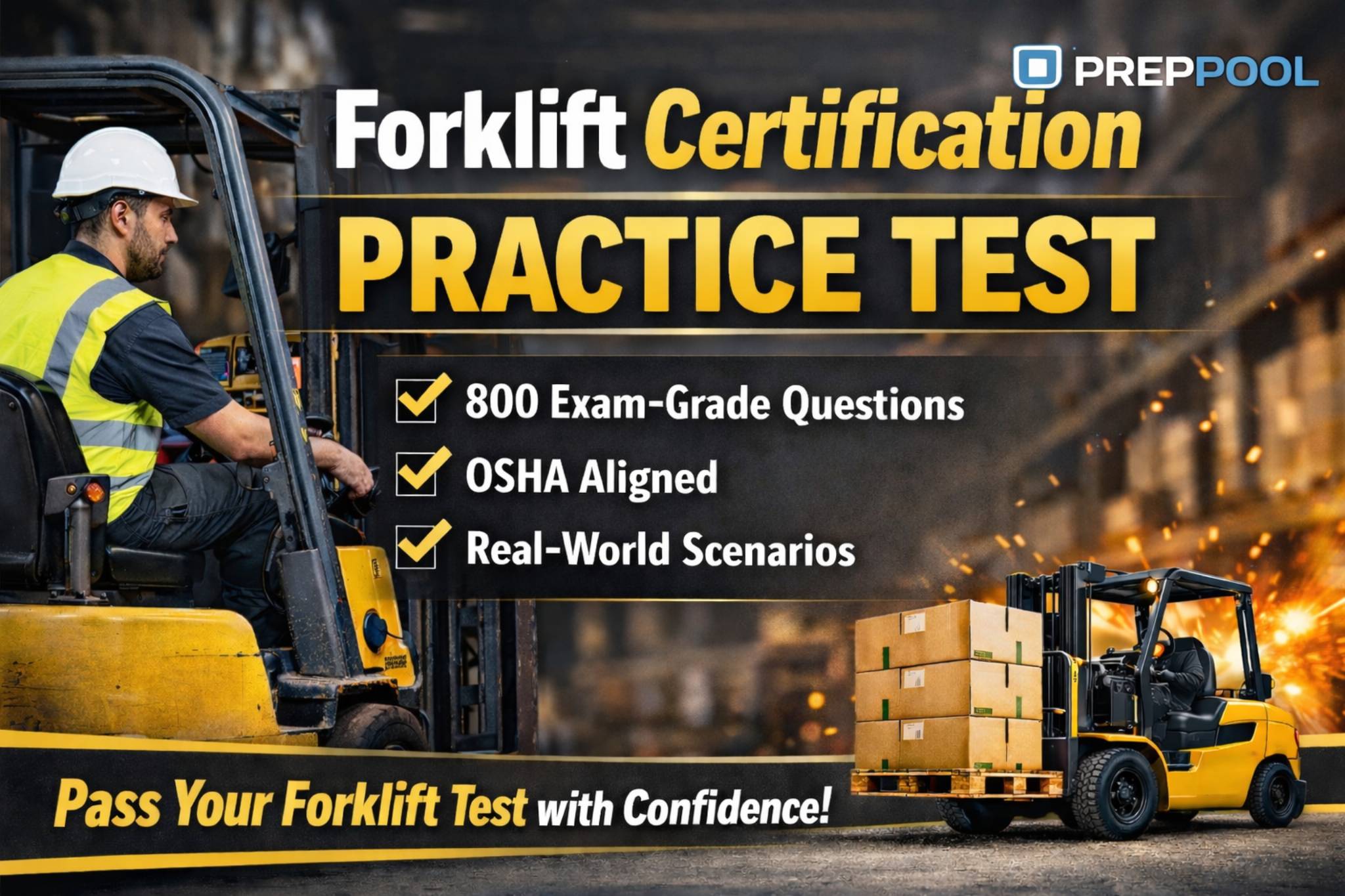 Forklift Practice Test Questions and Answers (Updated 2026)